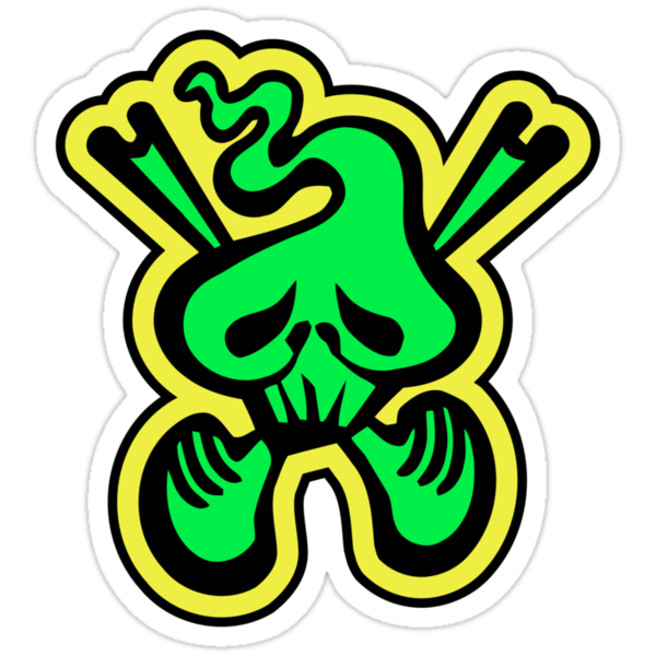 Poison Jam Jet Set Radio Stickers By Frozenlip Redbubble
