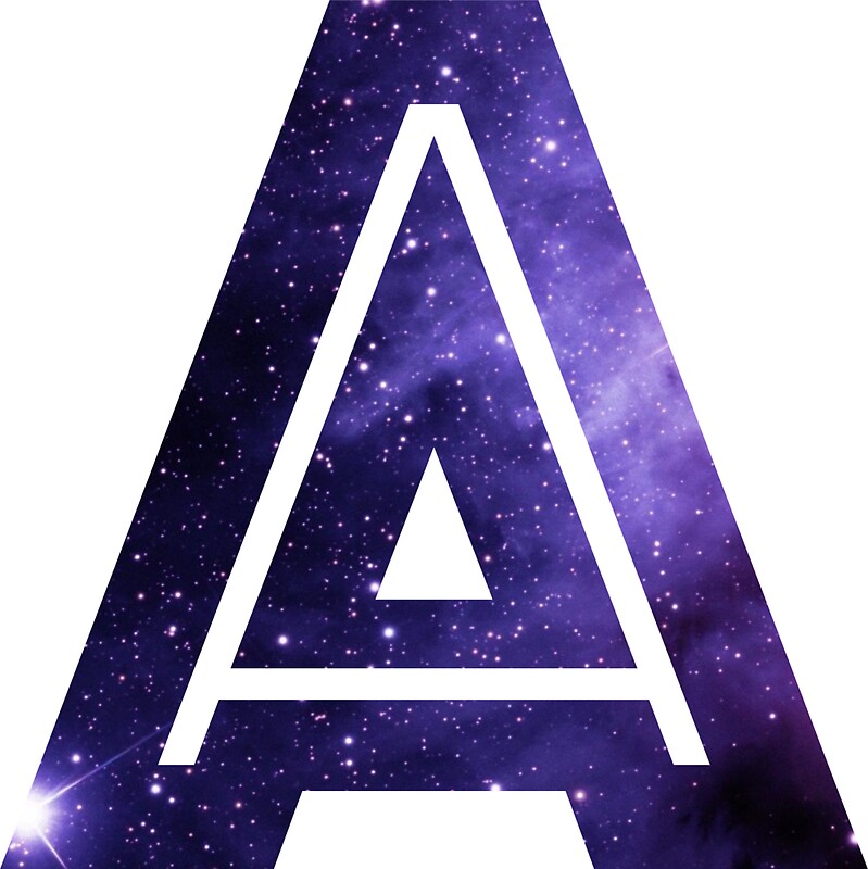  The Letter A Space Stickers By Mike Gallard Redbubble