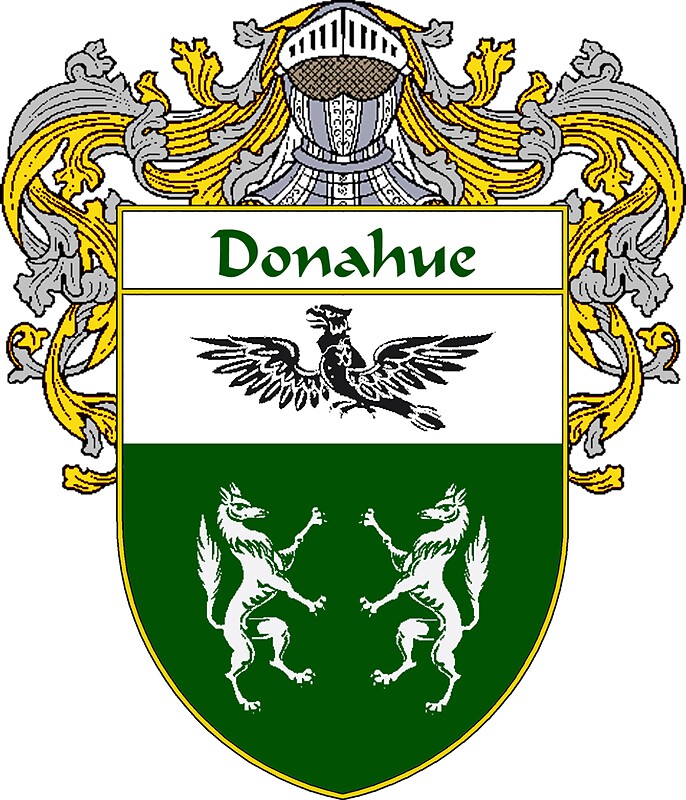 "Donahue Coat of Arms/Family Crest" Stickers by William Martin | Redbubble