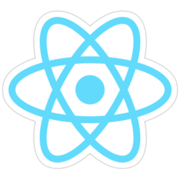 React Logo Reactjs Stickers By Ajhajh Redbubble