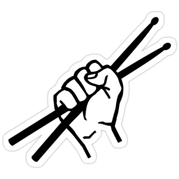 Drummer Drumsticks Stickers By Designzz Redbubble