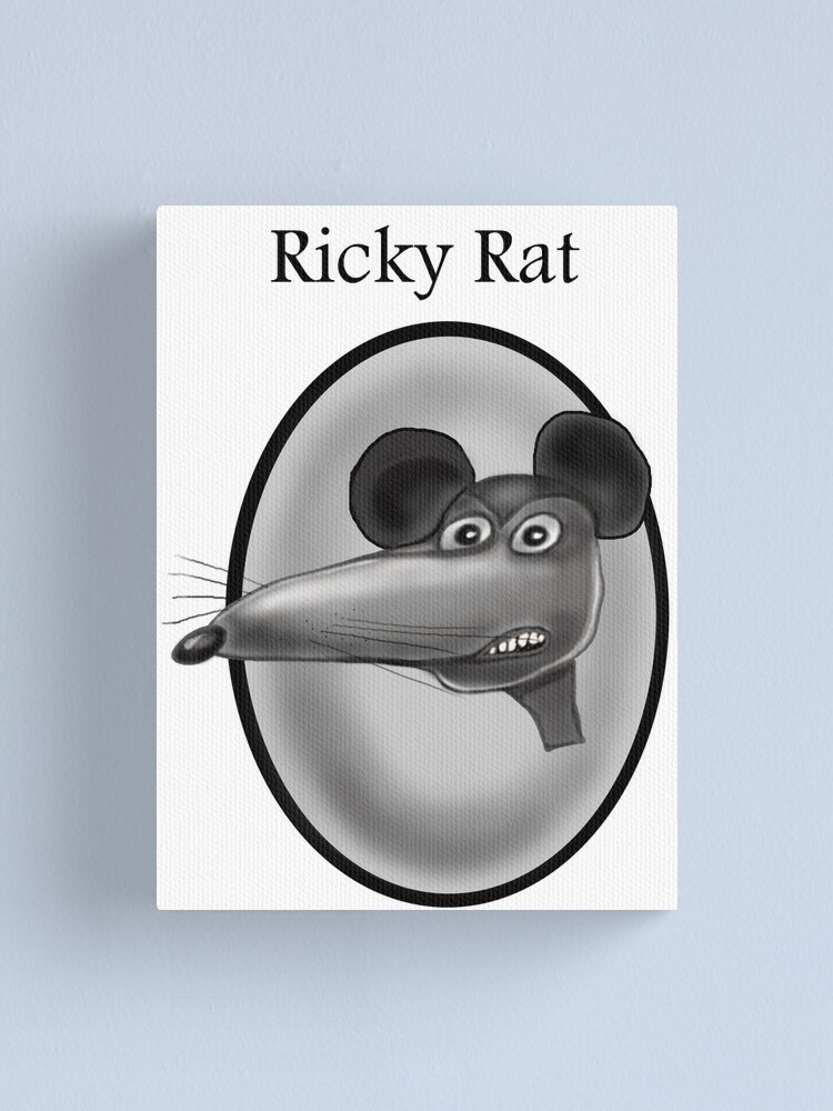 "Ricky Rat " Canvas Print for Sale by cringe0015 | Redbubble