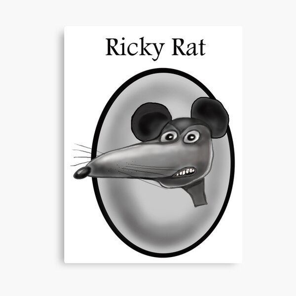 "Ricky Rat " Canvas Print for Sale by cringe0015 | Redbubble