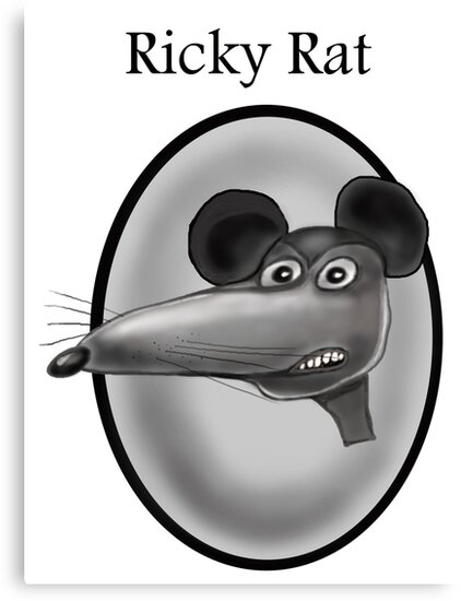 "Ricky Rat " Canvas Print by cringe0015 | Redbubble