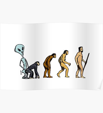 Human Evolution Posters | Redbubble