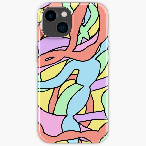 "cool squiggly lines different colors" iPhone Case for Sale by linnea00 ...