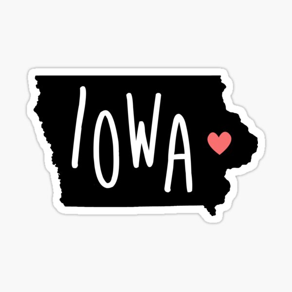 "Iowa" Sticker for Sale by mynameisliana | Redbubble