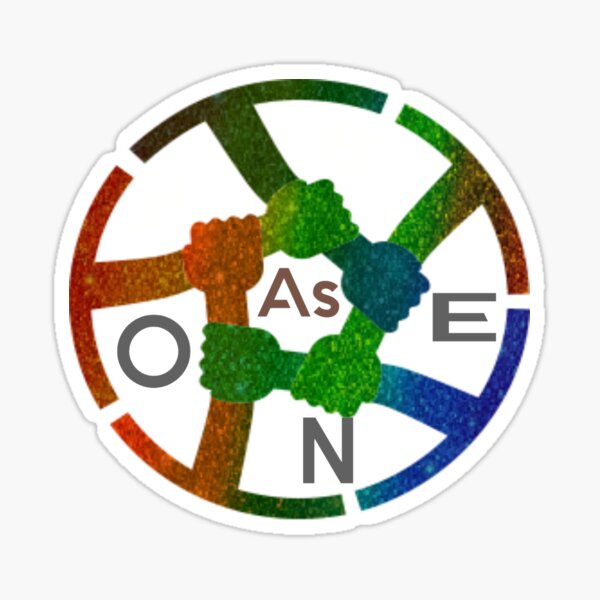 "We as one" Sticker by Shiela231 | Redbubble