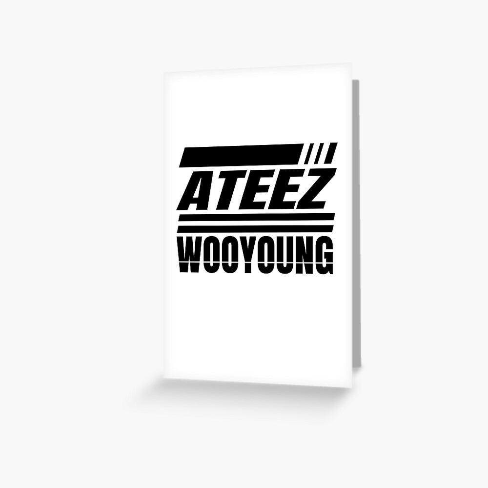 "ATEEZ Atiny KPOP Jung Wooyoung Logo Fan Design " Greeting Card by ...