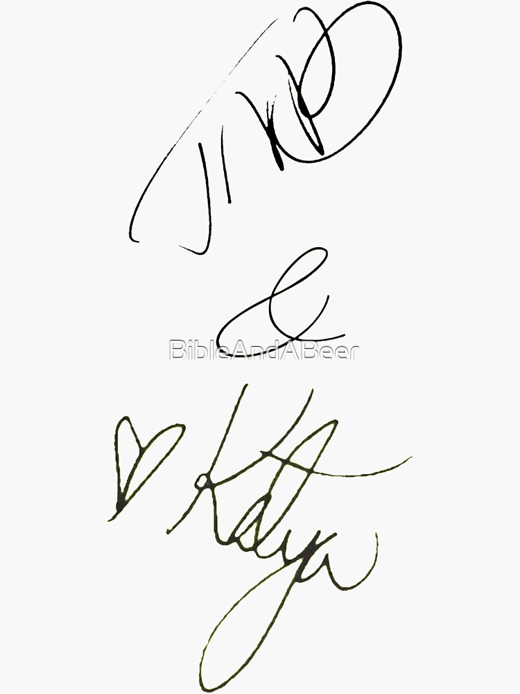 "Trixie and Katya Signatures " Sticker for Sale by BibleAndABeer ...