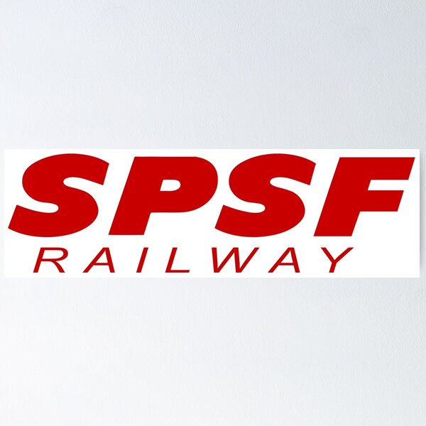 "SPSF Railway Red Logo" Poster for Sale by ericzmiller | Redbubble