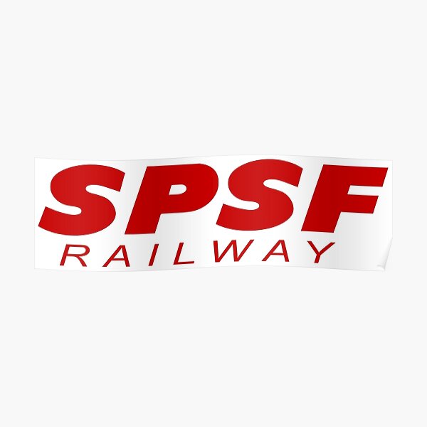 "SPSF Railway Red Logo" Poster for Sale by ericzmiller | Redbubble