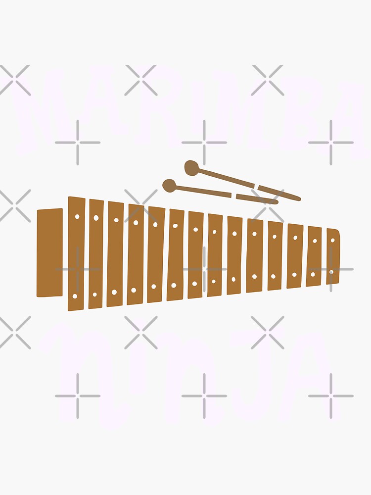 "Marimba Ninja | Funny Marching Band Marimba Player Gift " Sticker for ...