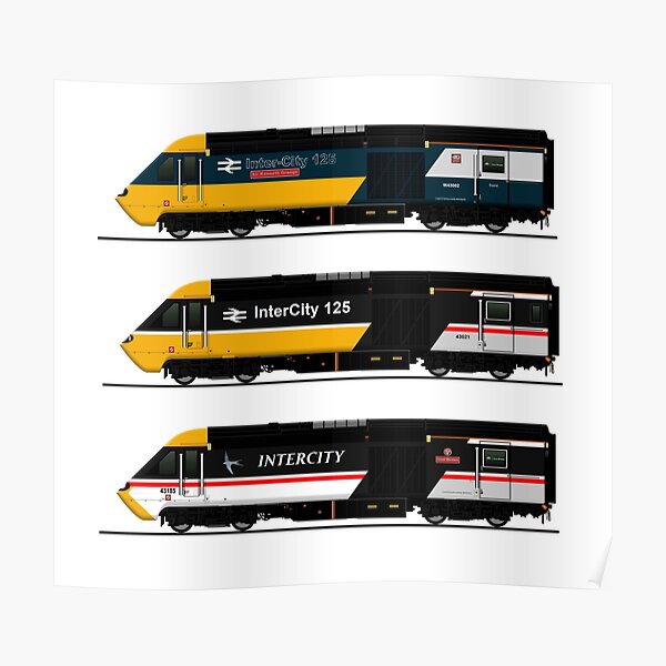 "intercity 125 power cars" Poster by CraigMatthews | Redbubble