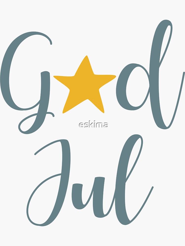 "God Jul symbol star snow winter Christmas decoration Scandinavian ...