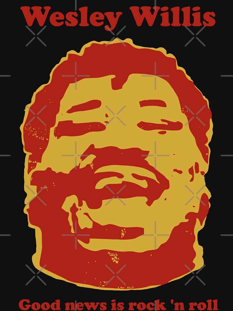 "Wesley Willis" Essential T-Shirt for Sale by ourkid | Redbubble