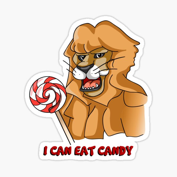 "Candy Lion" Sticker for Sale by pimator24 | Redbubble