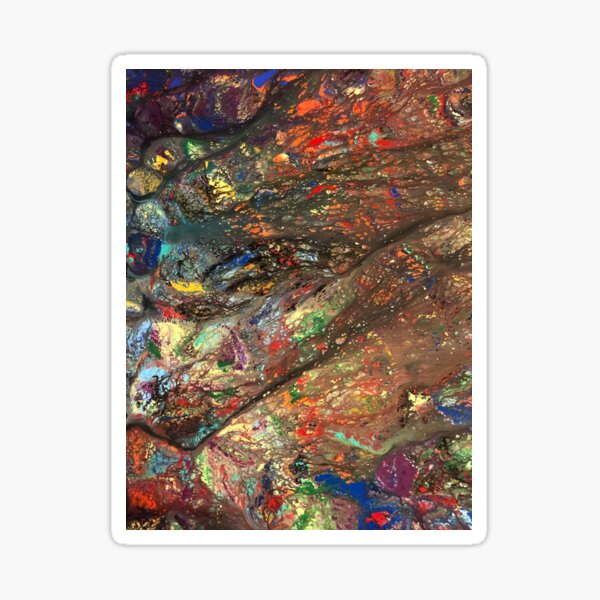 "Rain painting " Sticker for Sale by NativeAssady | Redbubble