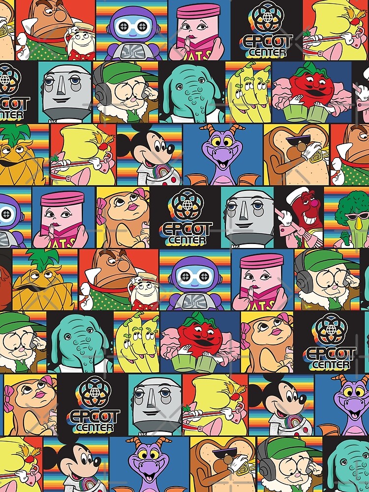 "EPCOT Center block pattern" T-shirt for Sale by Figmentwdw1982 ...