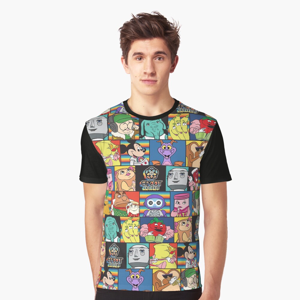 "EPCOT Center block pattern" T-shirt for Sale by Figmentwdw1982 ...