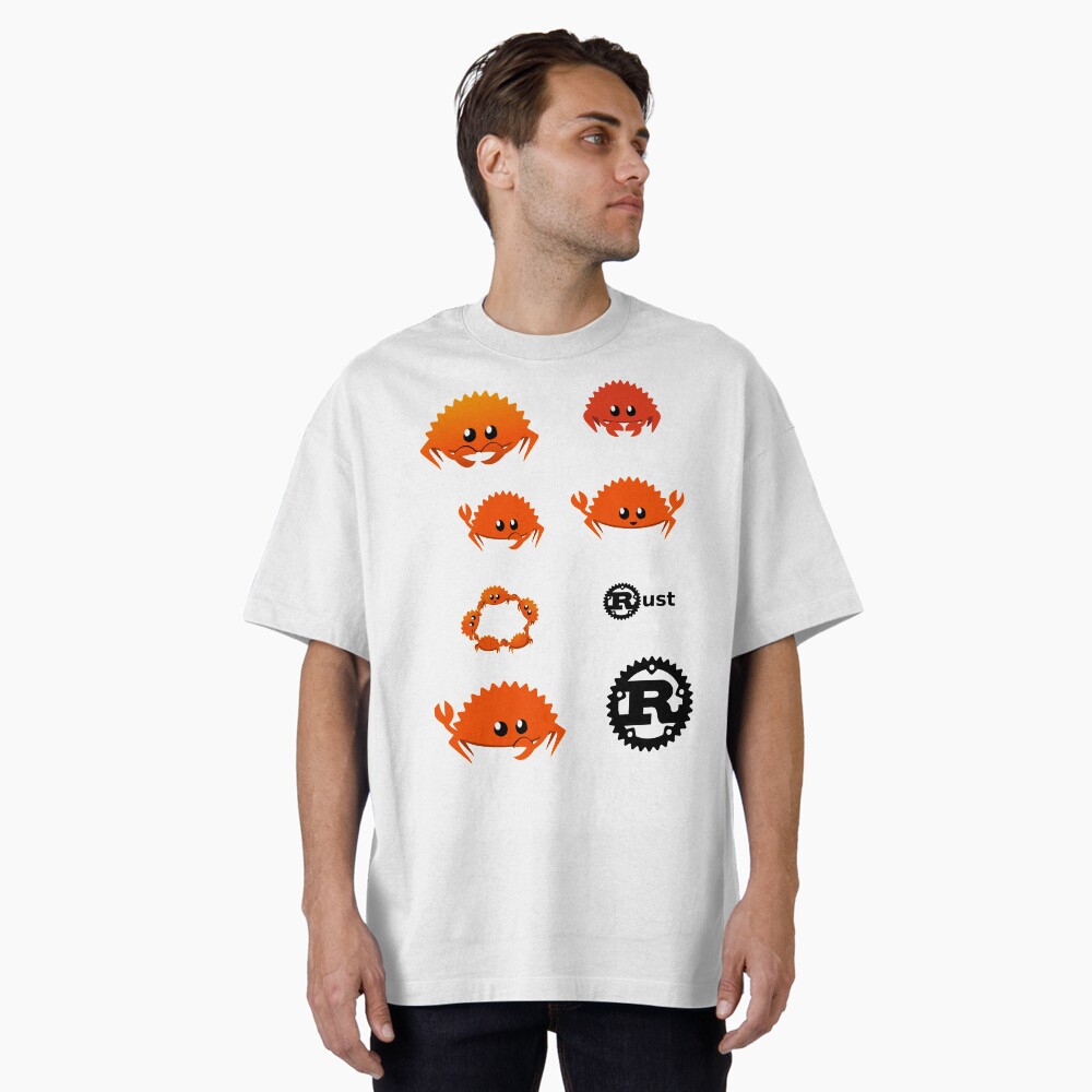 "Rust sticker variety pack with Ferris" Sticker for Sale by leesander ...