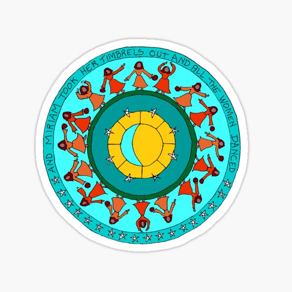 "Miriam and her dancers" Sticker for Sale by PaulaJGGR | Redbubble