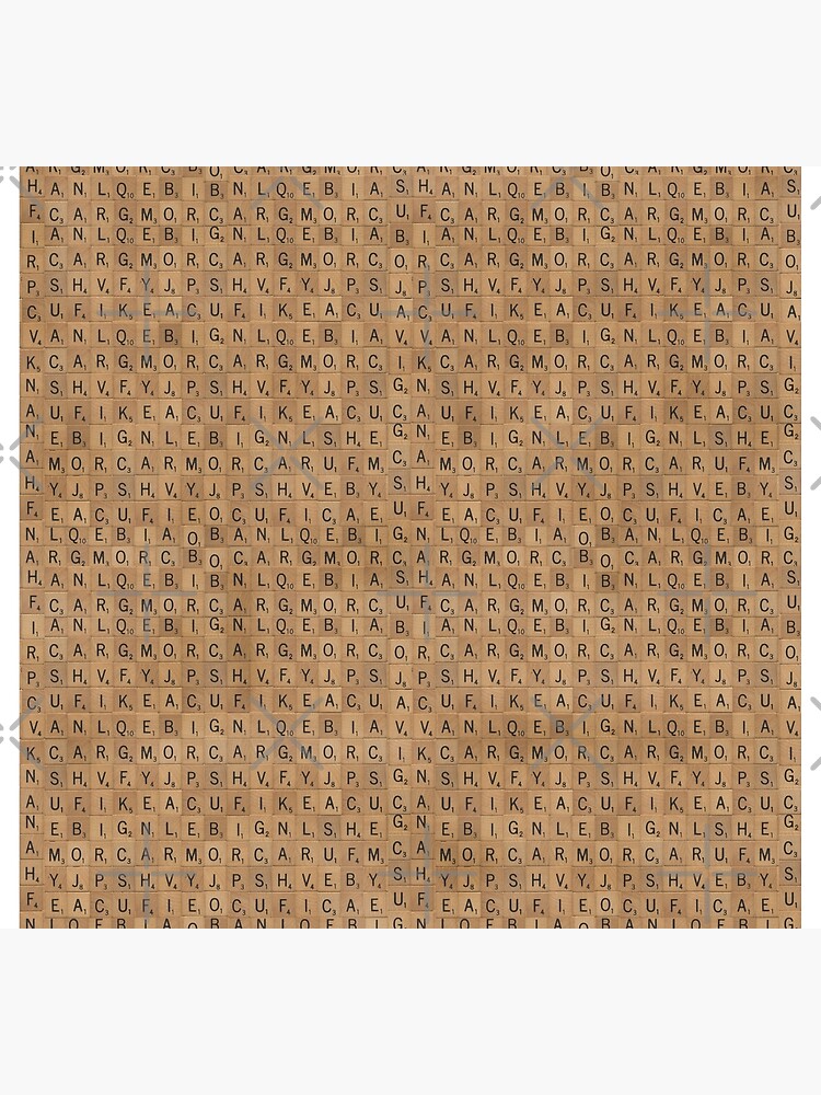 "Scrabble Wood Letter Game Pieces Pattern" Socks for Sale by ...