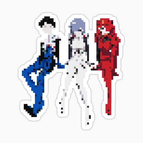 "Three Little Birds - NGE" Sticker for Sale by iamnikki | Redbubble
