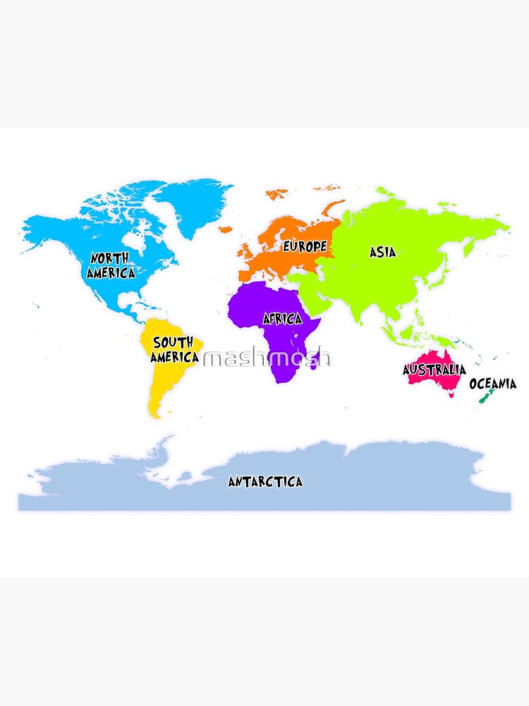 "map of the world miller projection names of all continents Africa ...