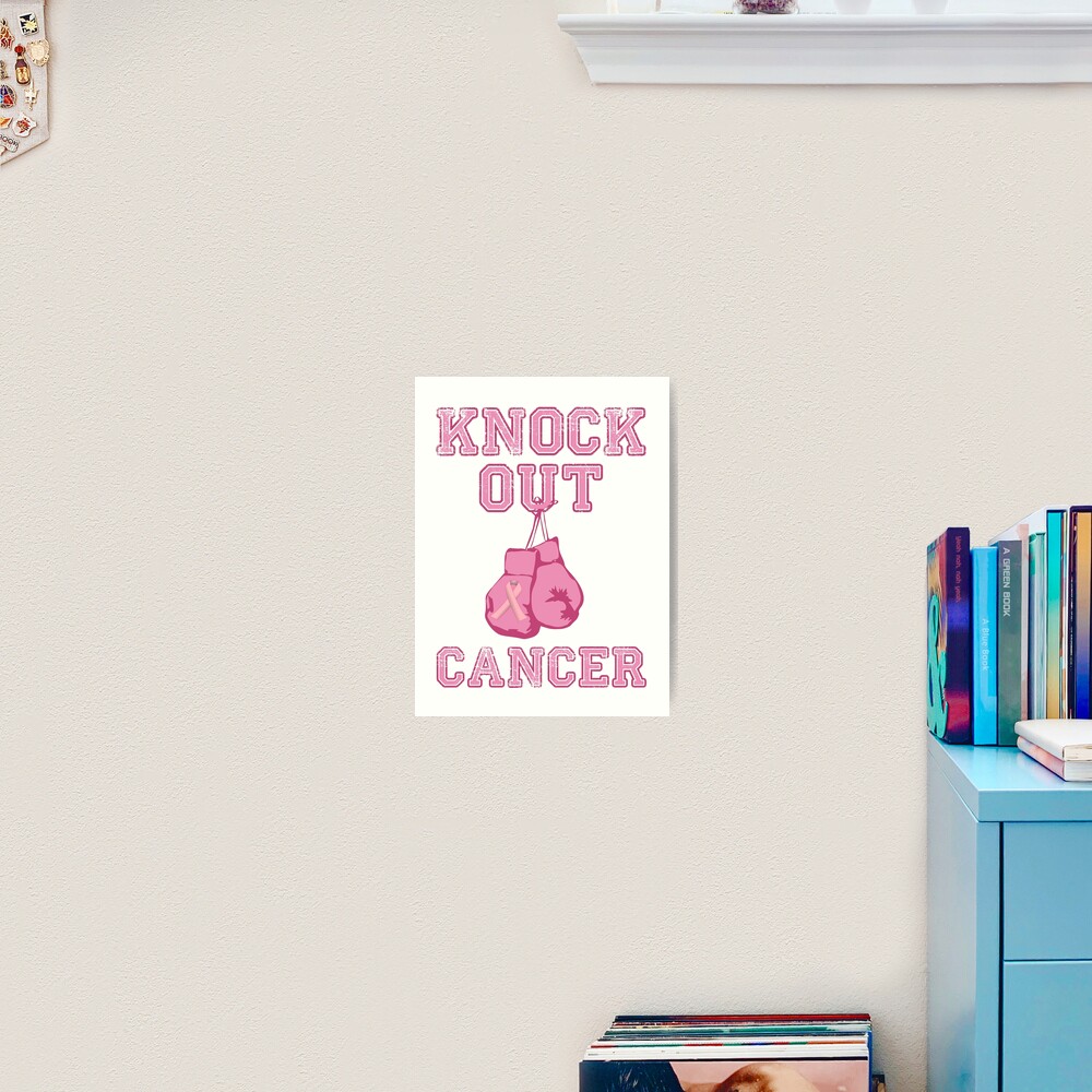 "Knock Out Breast Cancer" Art Print by mralan | Redbubble