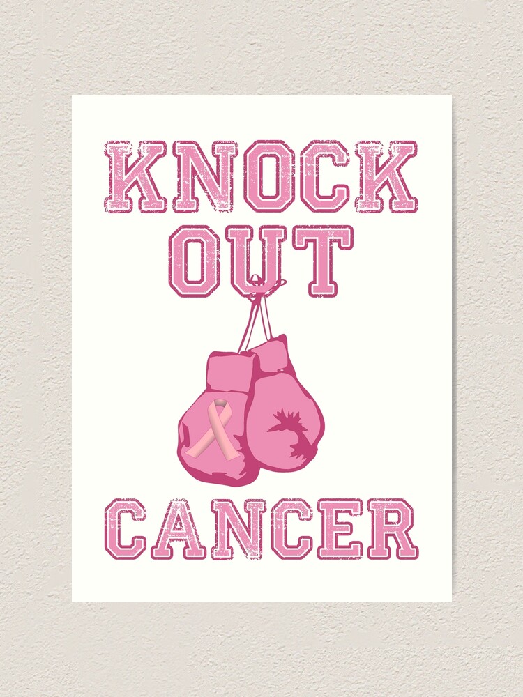 "Knock Out Breast Cancer" Art Print by mralan | Redbubble