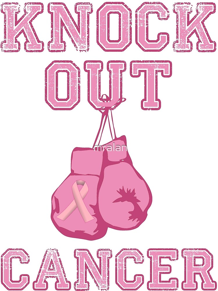 "Knock Out Breast Cancer" Art Print by mralan | Redbubble