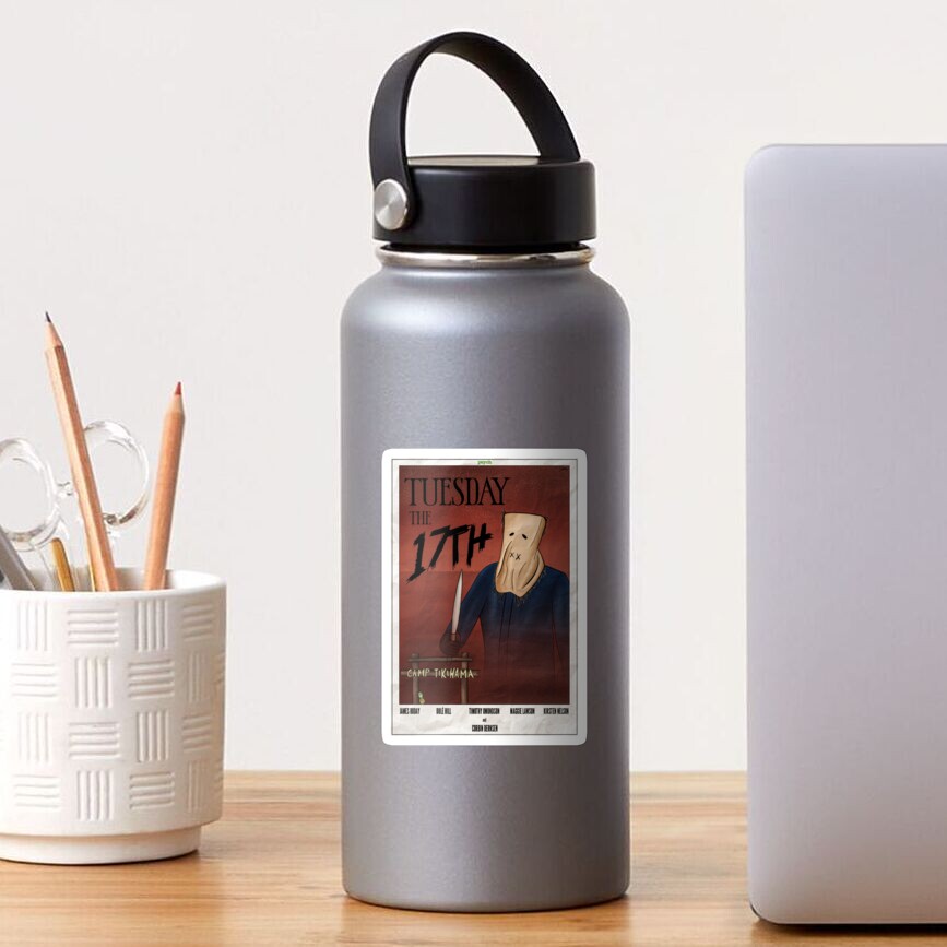 "Psych Tuesday the 17th Movie Poster" Sticker by october-studios ...