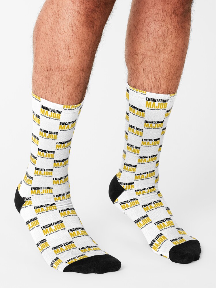 "Engineering Major" Socks for Sale by Visualsplendors | Redbubble