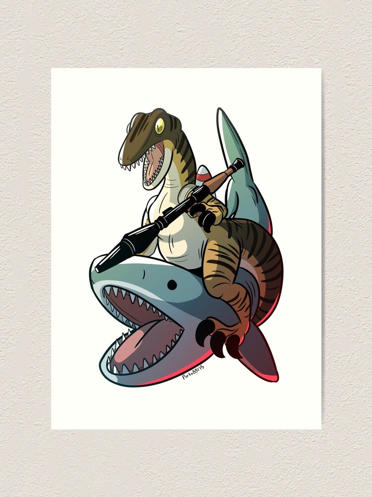 "Raptor Shark (Old Version)" Art Print by Porto881 | Redbubble