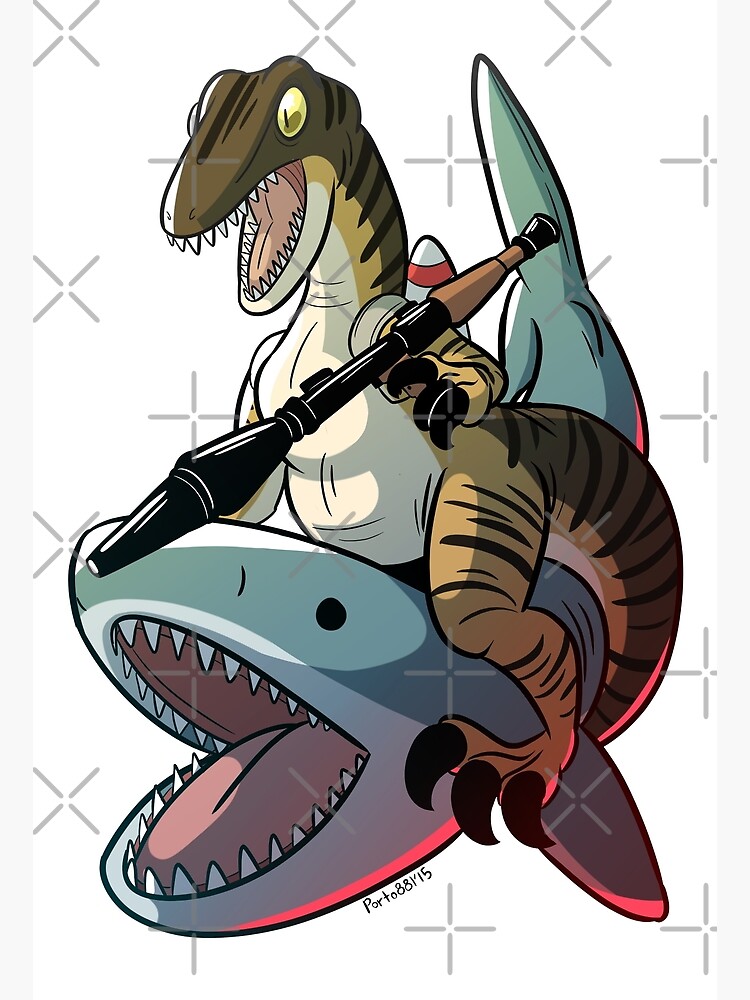 "Raptor Shark (Old Version)" Art Print by Porto881 | Redbubble