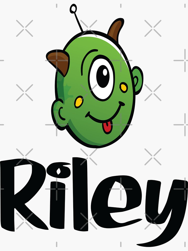 "Riley Cute Alien" Sticker by ProjectX23 | Redbubble