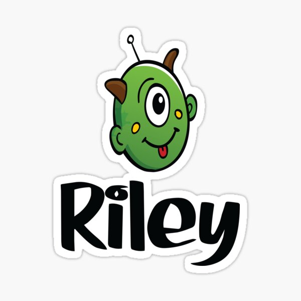 "Riley Cute Alien" Sticker by ProjectX23 | Redbubble