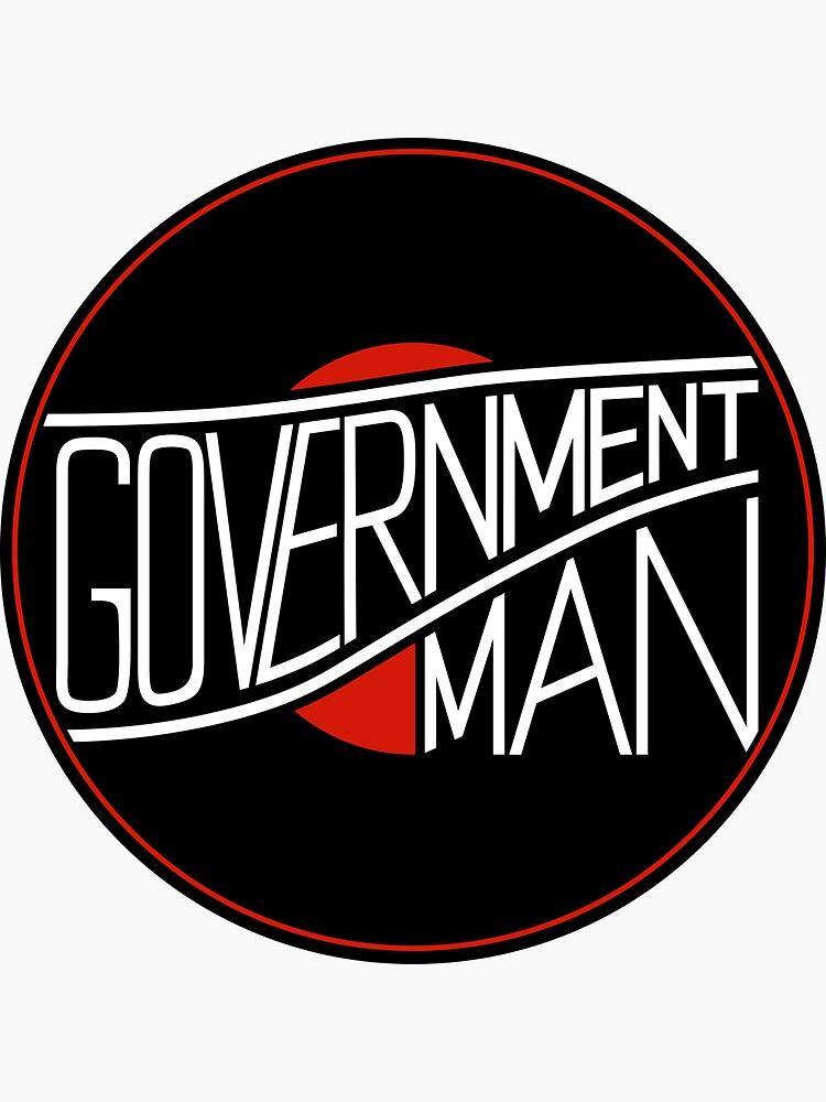 Pegatina «Logotipo de Government Man - plantilla roja / blanca» de ...