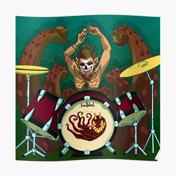 "Merman Rock - MerMay19" Poster for Sale by zusuriki | Redbubble