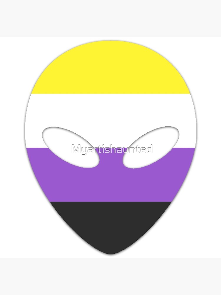 "Non-Binary Alien" Framed Art Print for Sale by Myartishaunted | Redbubble