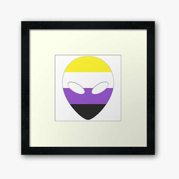 "Non-Binary Alien" Framed Art Print for Sale by Myartishaunted | Redbubble