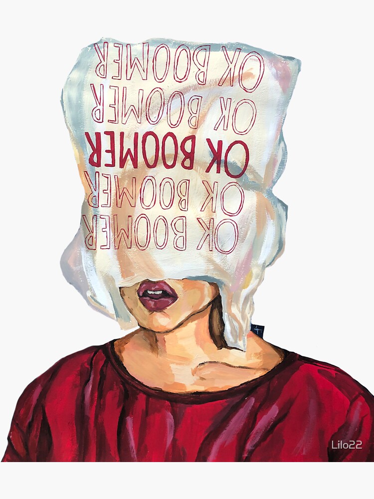 "OK BOOMER (transparent)" Sticker by Lilo22 | Redbubble