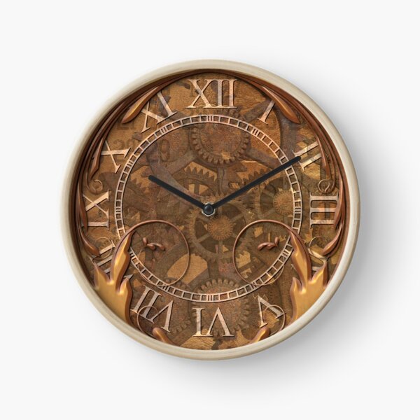 " Steampunk Gears Clock" by FantasySkyArt | Redbubble