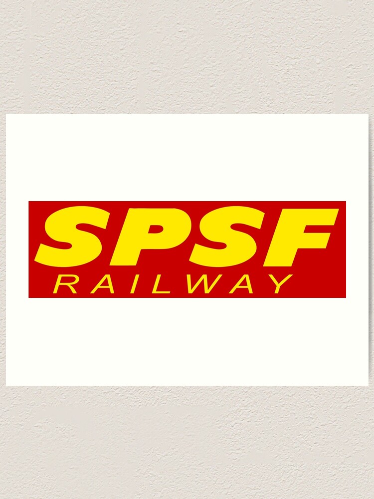 "SPSF Railway Yellow on Red Logo" Art Print for Sale by ericzmiller ...