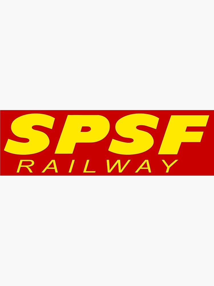 "SPSF Railway Yellow on Red Logo" Art Print for Sale by ericzmiller ...
