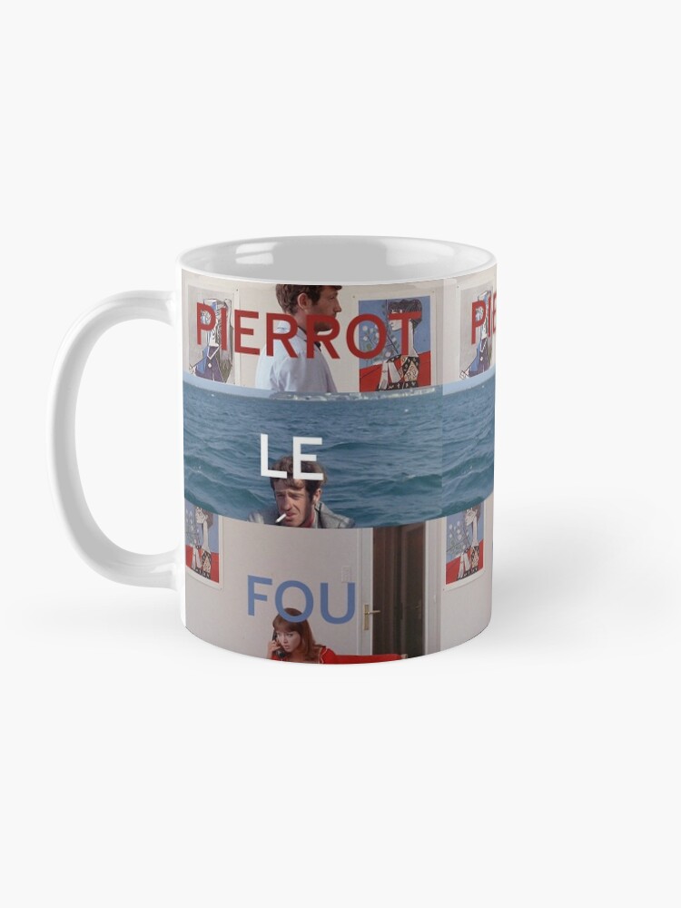 "Pierrot Le Fou Poster, Anna Karina and Jean-Paul Belmondo" Coffee Mug ...