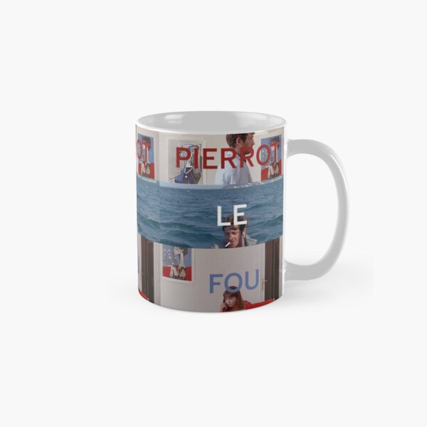 "Pierrot Le Fou Poster, Anna Karina and Jean-Paul Belmondo" Coffee Mug ...