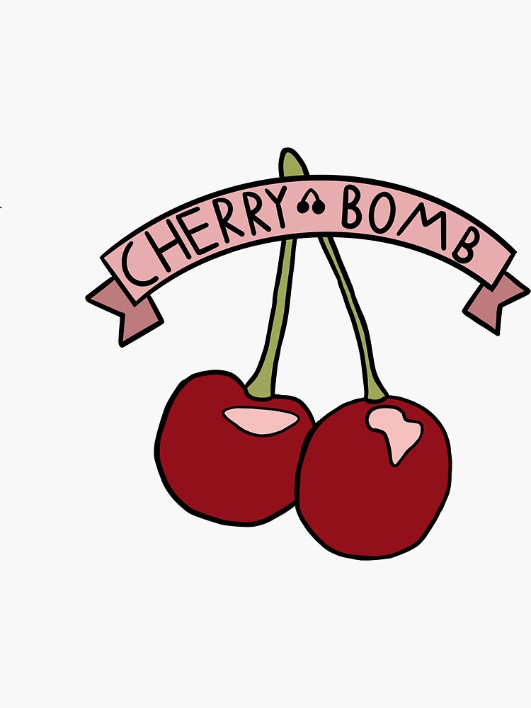 "Cherry Bomb Sticker" Sticker by CherryDrippp | Redbubble