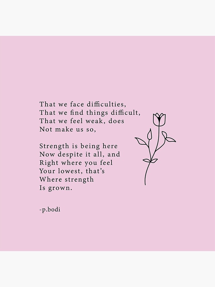 "P.Bodi Poetry Poem in lilac" Poster for Sale by P-Bod | Redbubble